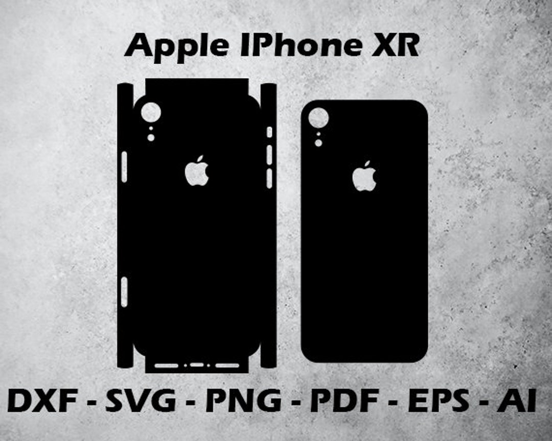 IPhone XR - Skin Cutting Template SVG Vector - Etsy