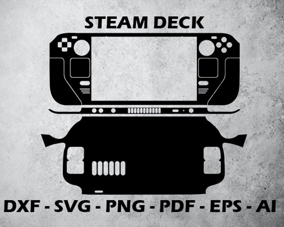 Steam Deck - Skin Cutting Template SVG Vector - Etsy