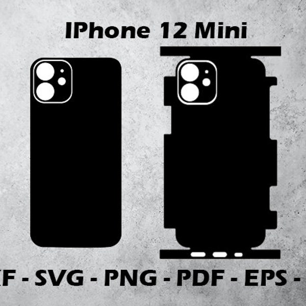 iPhone 12 Mini Skin Template - Etsy