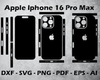 Skin Cut Template Apple iPhone 16 Pro Max Vector Cutting Template Svg ...