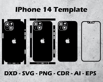 IPhone 12 Pro Max Full Wrap Skin Cutting Template Dxf, SVG, EPS, Aİ ...