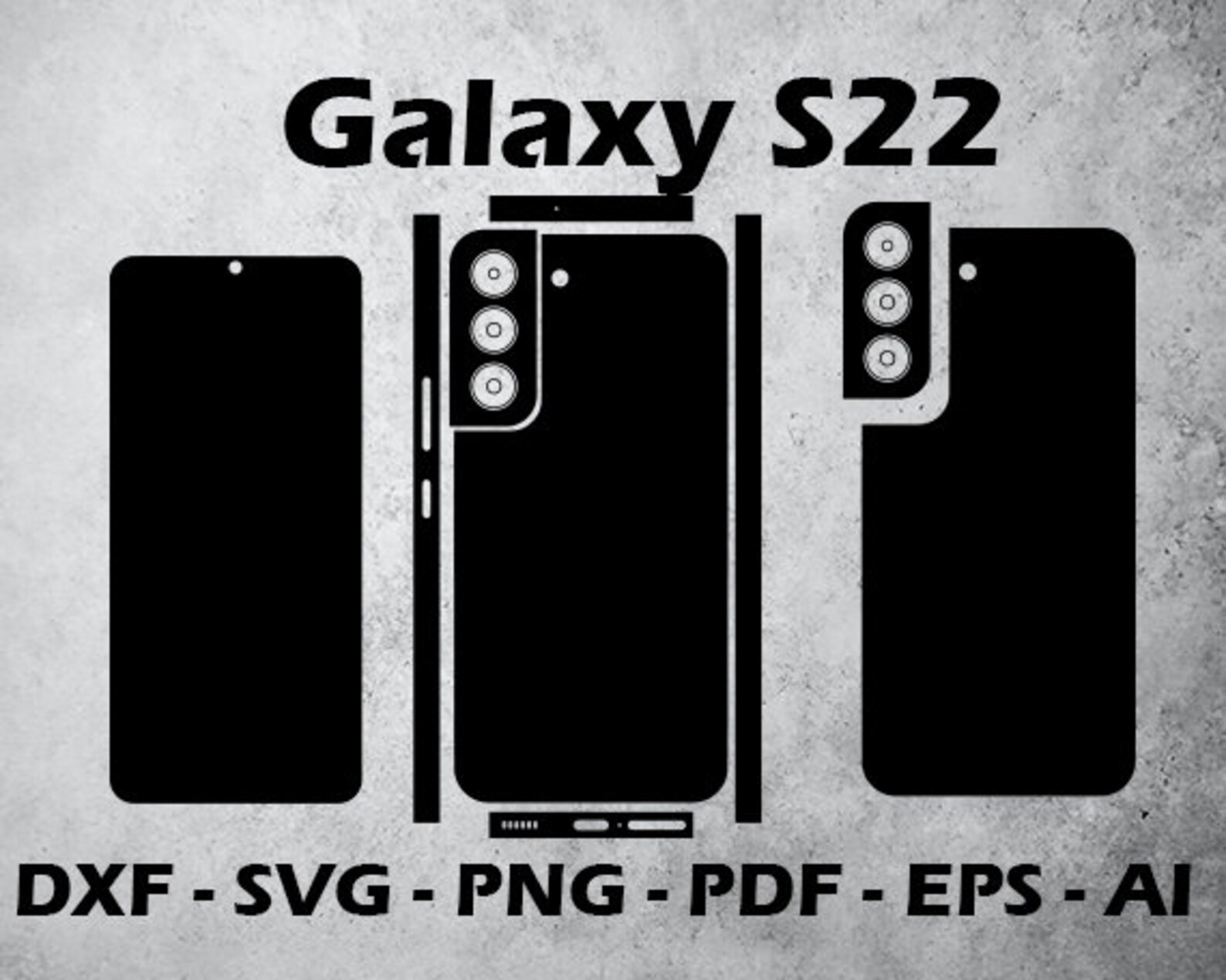 Samsung Galaxy S22 - Skin Cutting Templates SVG Vector - Etsy