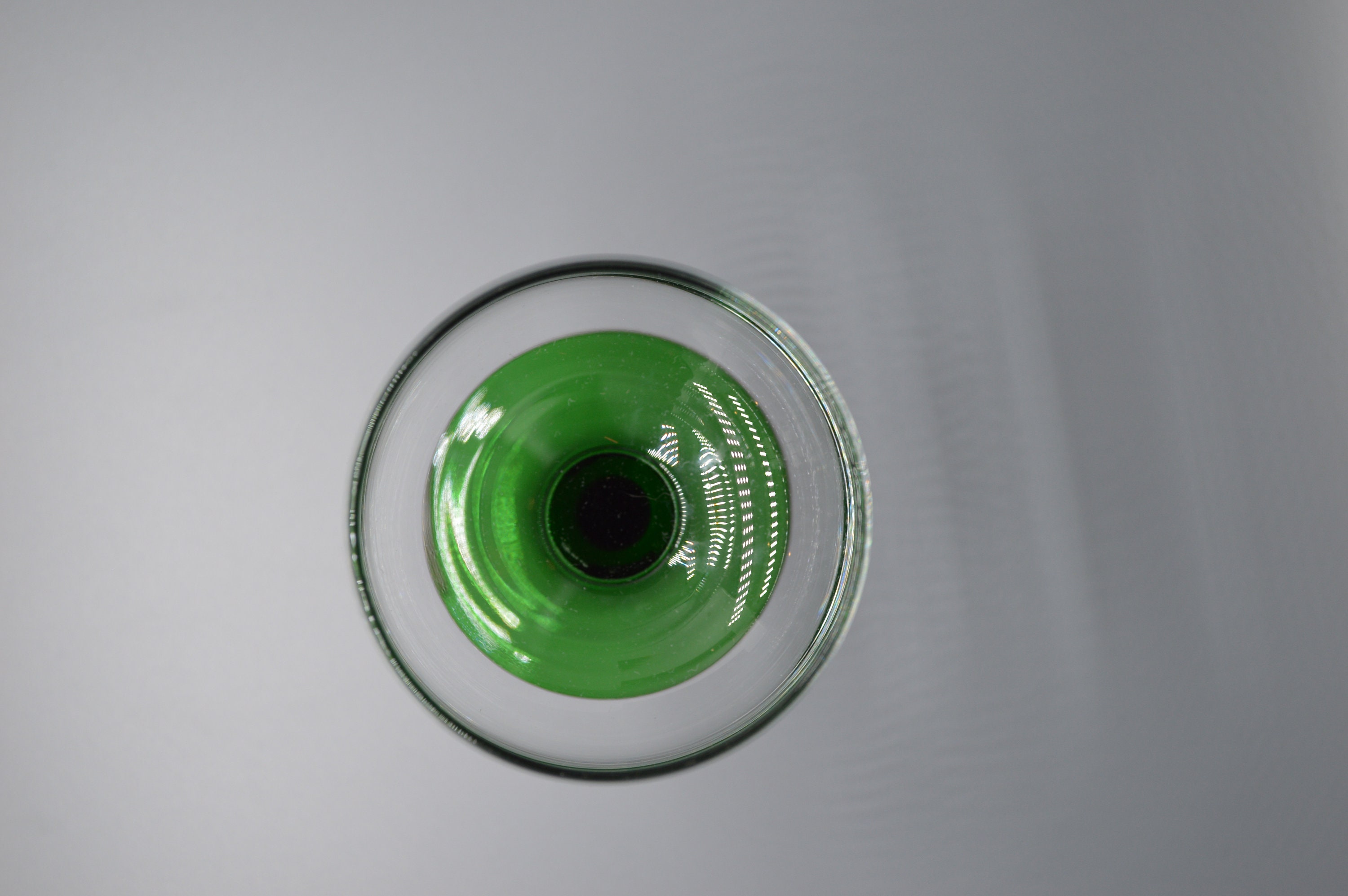 French Green Glass Wine Glasses, luminarc, Long Stem, Set of 10 - Etsy