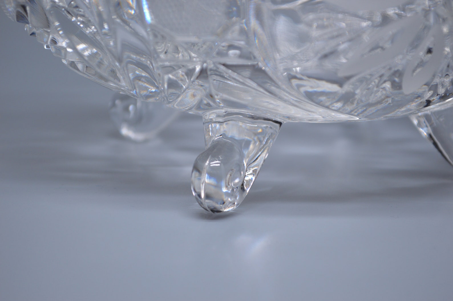 Footed Crystal Candy Bowl, Vintage - Etsy