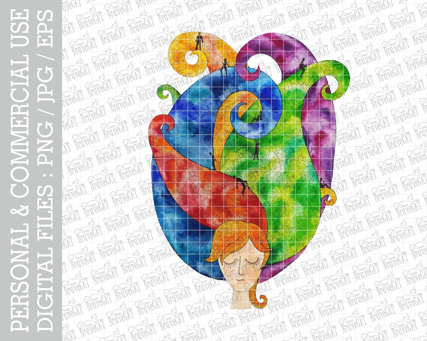 Heart and Emotion Colors SVG, PNG, Heart Awareness, Heart Health ...