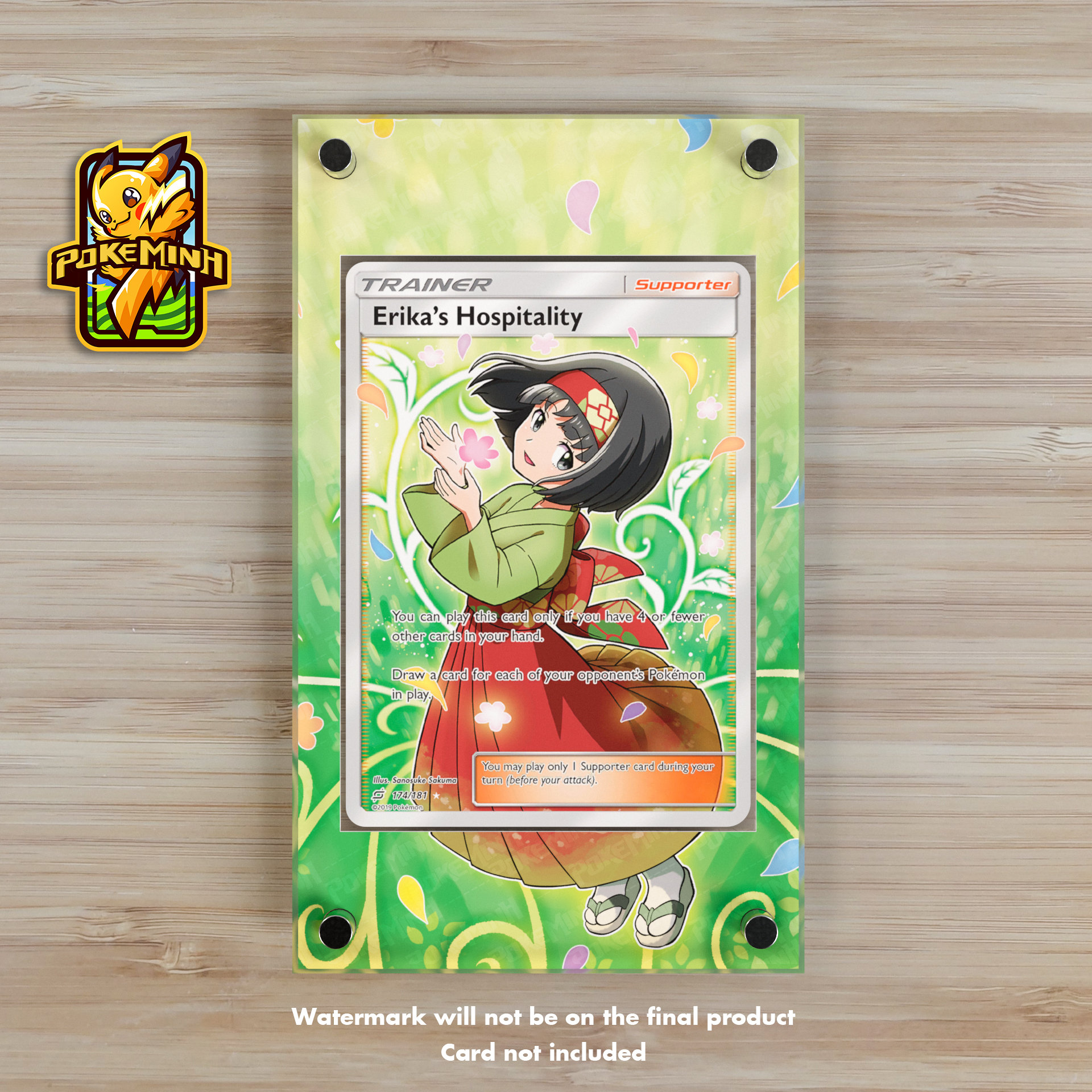 Erika's Hospitality Full Art Trainer Custom Pokemon Card - Etsy
