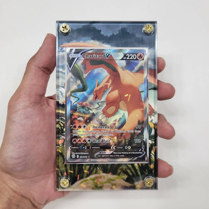 Charizard V Alternate Art Custom Pokemon Card Display Case - Etsy UK