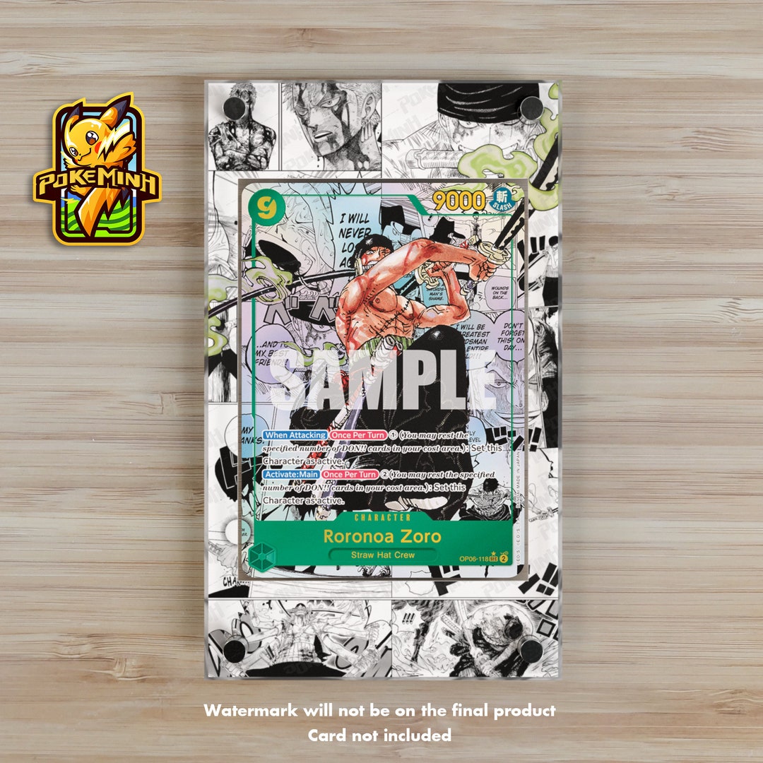 Zoro Manga Custom One Piece Display Case - Etsy