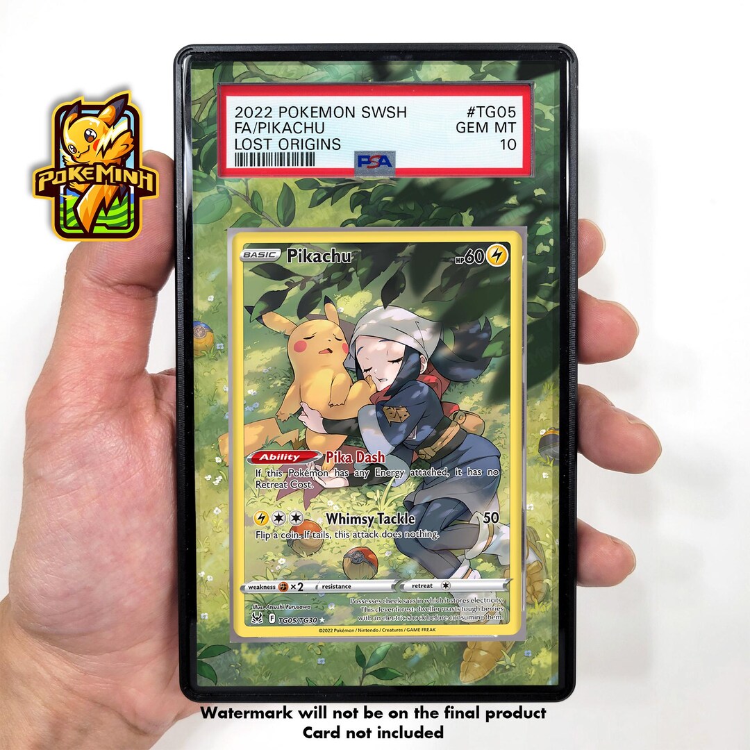 Pikachu CHR Custom Pokemon Graded Display Case - Etsy