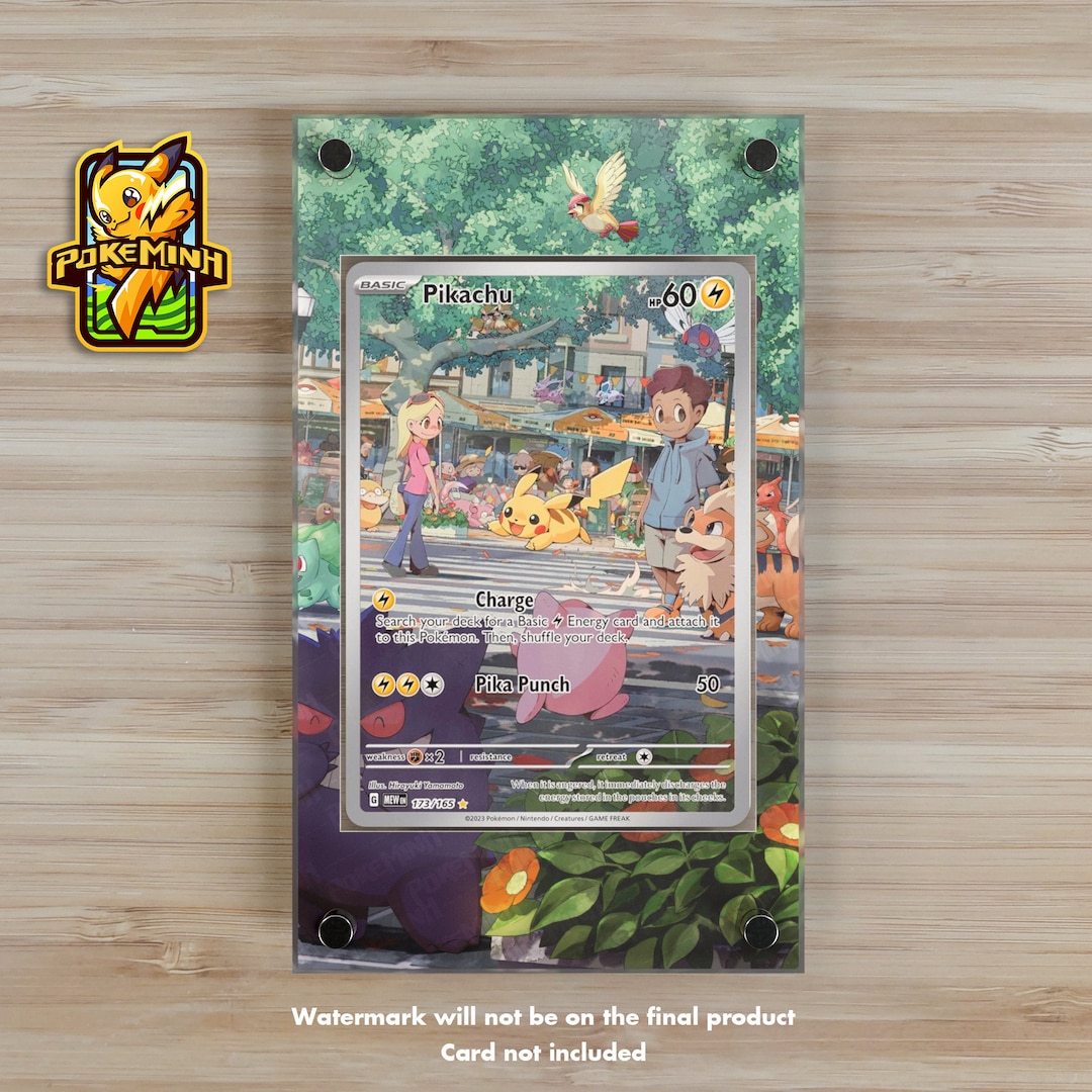 Pikachu AR 151 Custom Pokemon Display Case - Etsy