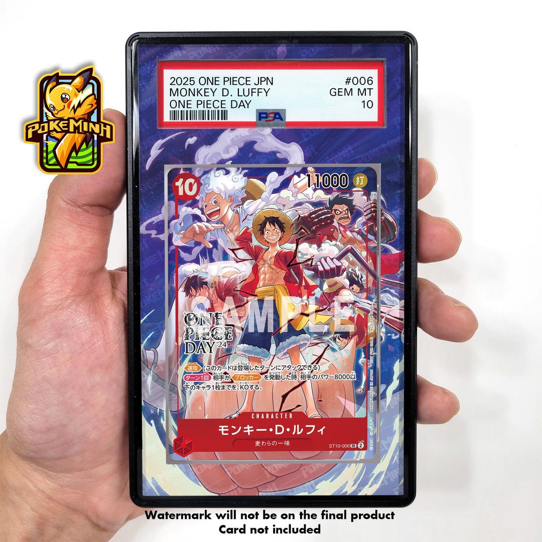 Monkey D. Luffy One Piece Day Promo Custom One Piece Graded Display ...