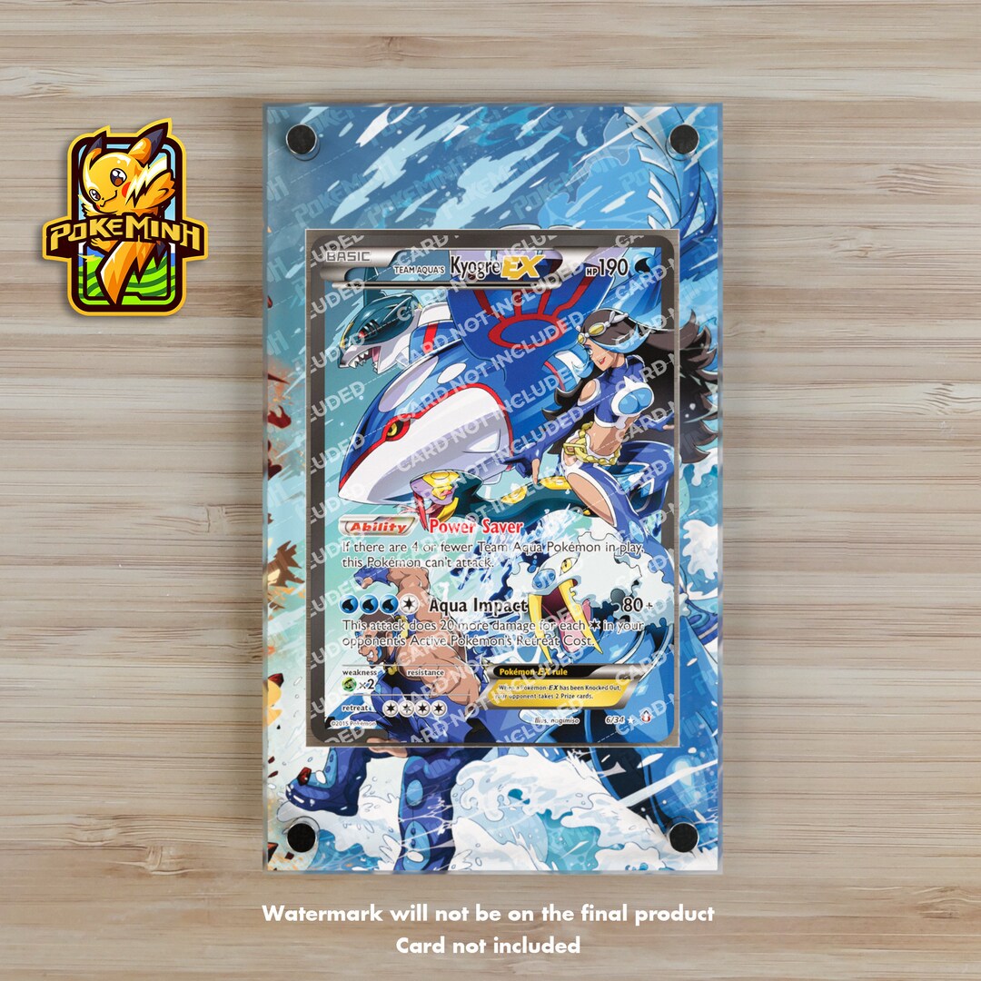 Kyogre EX Custom Pokemon Display Case - Etsy