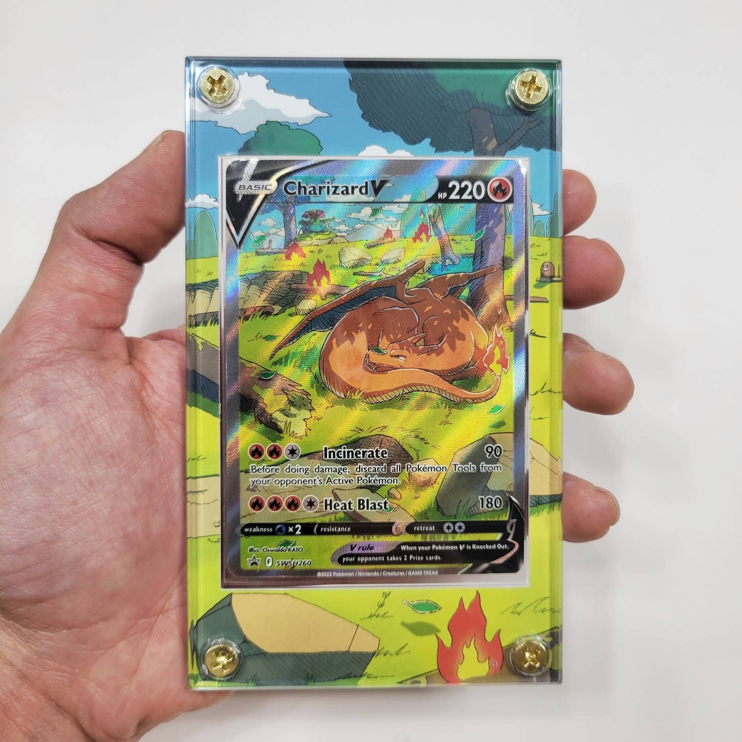 Charizard V Alternate Art UPC Promo Custom Pokemon Card Case - Etsy