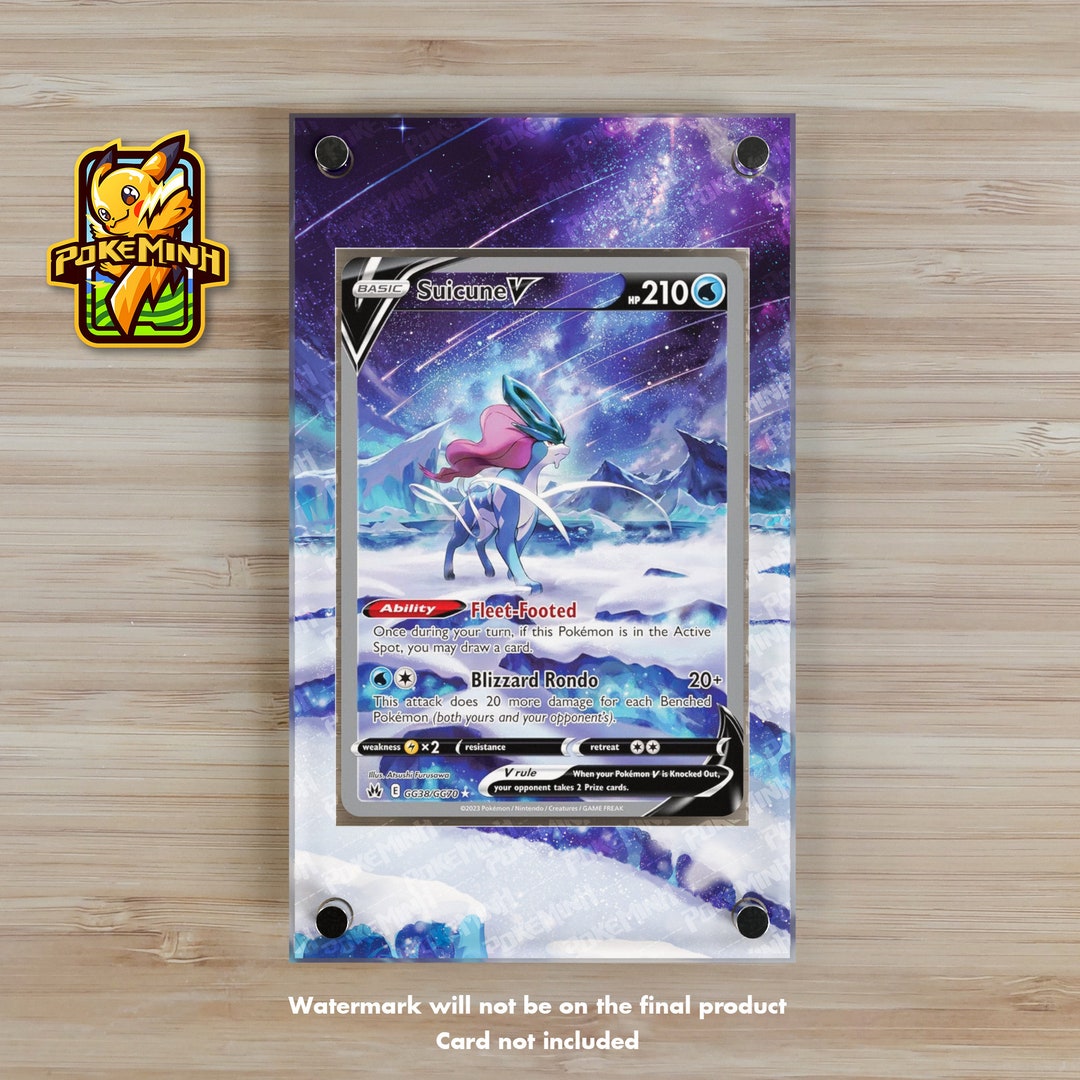 Suicune V Alternate Art Custom Pokemon Card Display Case - Etsy