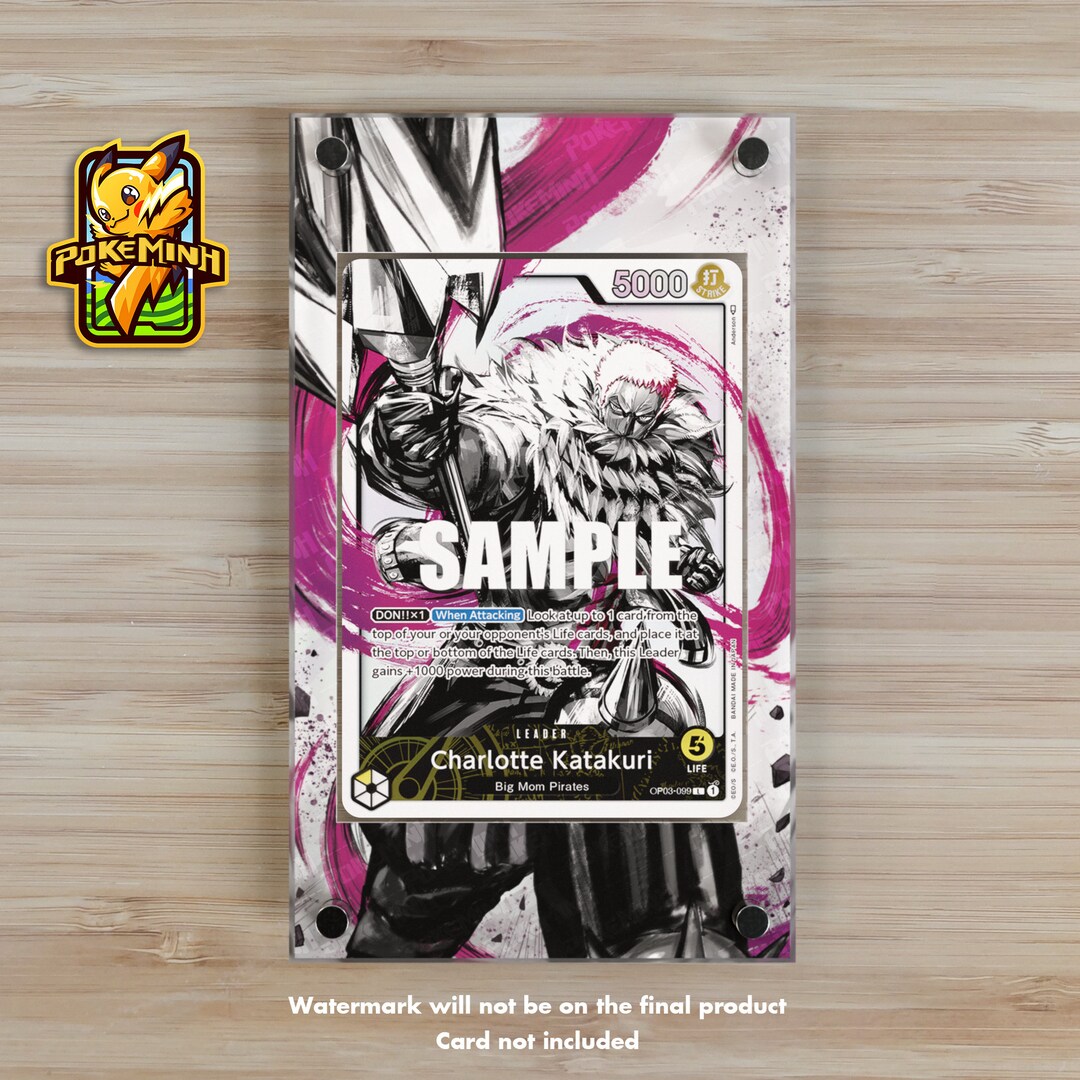 Charlotte Katakuri Leader Alternate Art Custom One Piece Display Case ...
