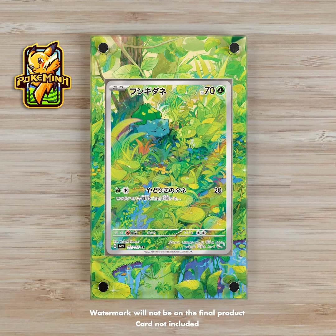Bulbasaur 151 AR Custom Pokemon Card Display Case - Etsy