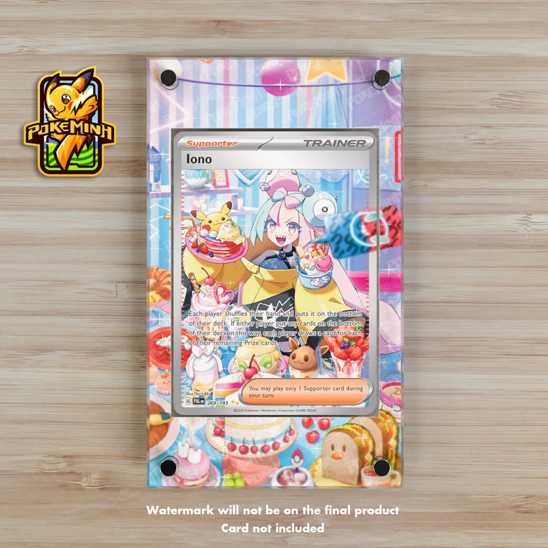Iono (ナンジャモ) Special Art Rare (SAR) Custom Pokemon Display Case - Etsy