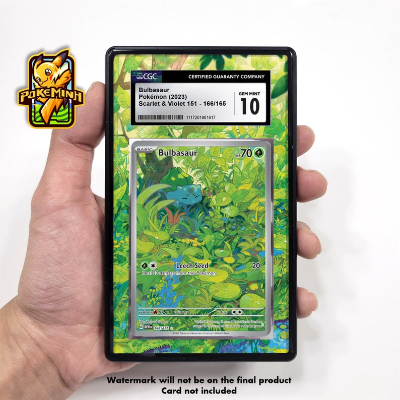 Bulbasaur 151 AR Custom Pokemon Graded Display Case - Etsy
