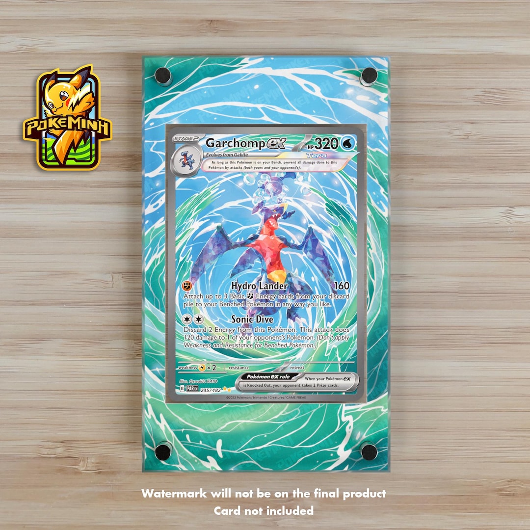 Garchomp EX SAR Custom Pokemon Display Case - Etsy