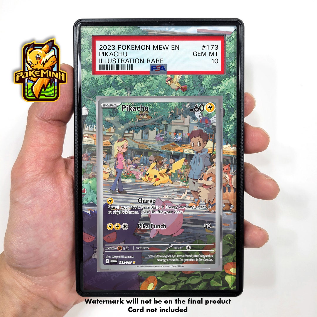 Pikachu 151 AR Custom Pokemon Graded Display Case - Etsy