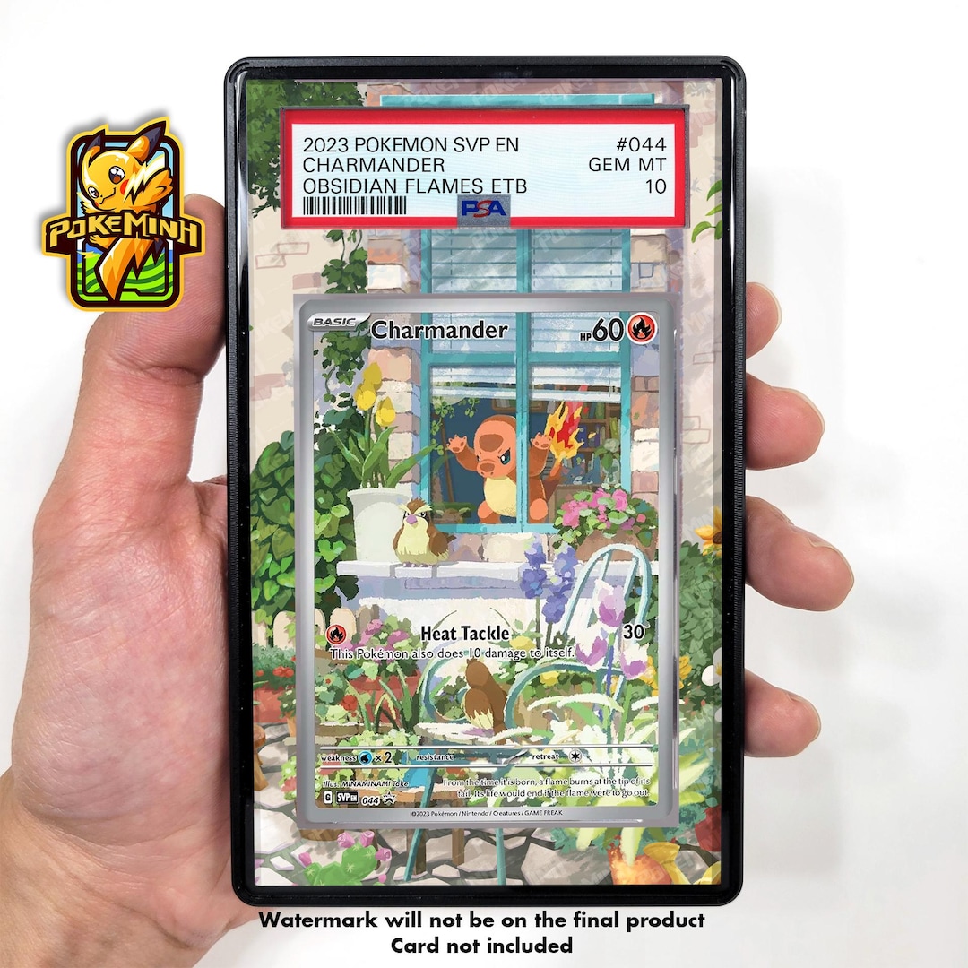 Charmander AR Promo Custom Pokemon Graded Display Case - Etsy