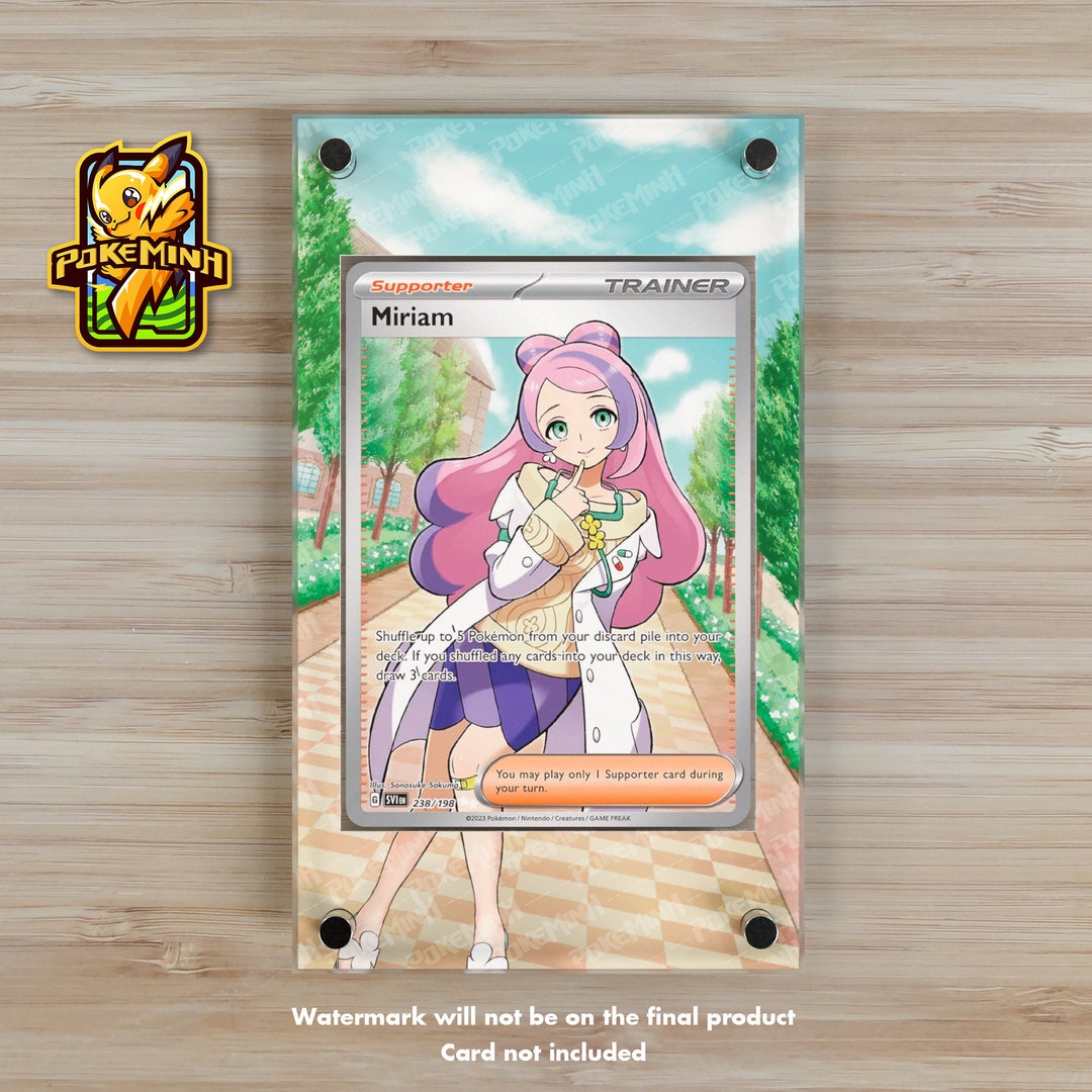 Miriam Full Art Trainer Custom Pokemon Display Case - Etsy