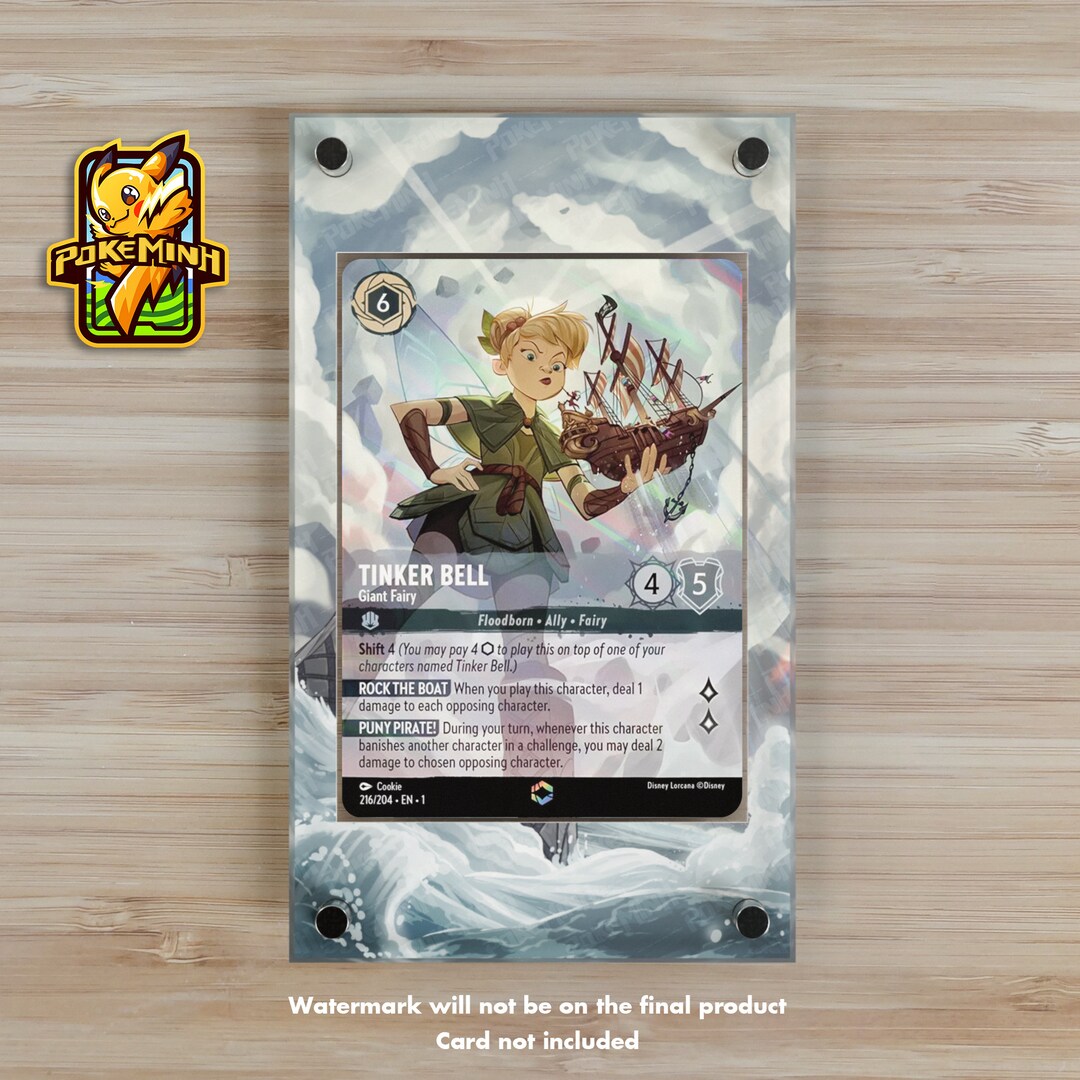 Tinker Bell Giant Fairy Enchanted Custom Disney Lorcana Display Case - Etsy UK