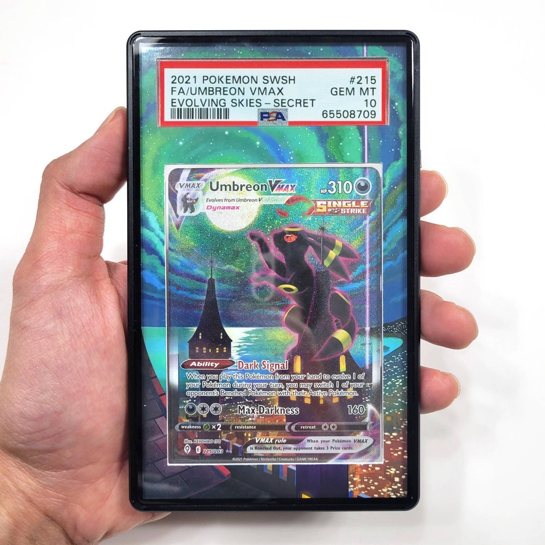 Umbreon VMAX Alternate Art Custom Pokemon Graded Card Display - Etsy