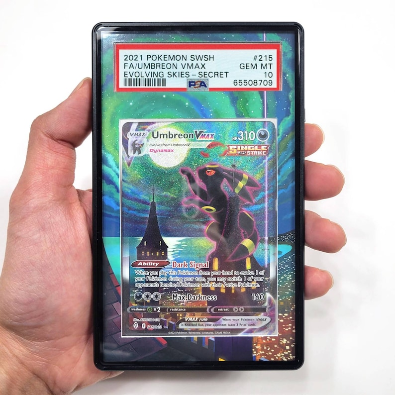 Umbreon VMAX Alternate Art Custom Pokemon Graded Card Display - Etsy