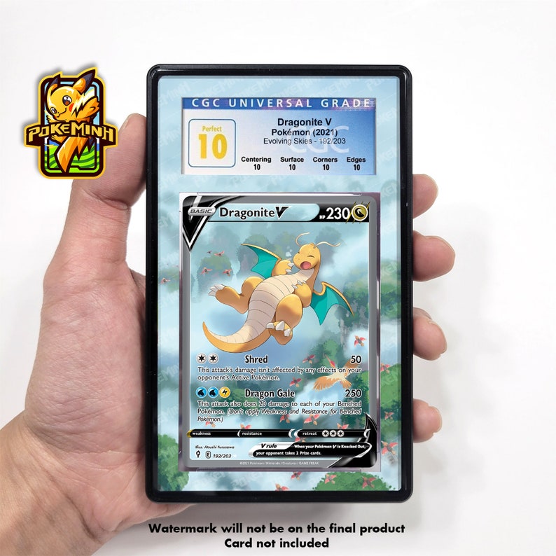 Dragonite V Alternate Art Custom Pokemon Graded Display Case - Etsy