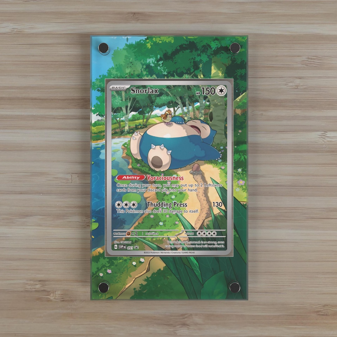 Snorlax AR Promo Custom Pokemon Display Case - Etsy