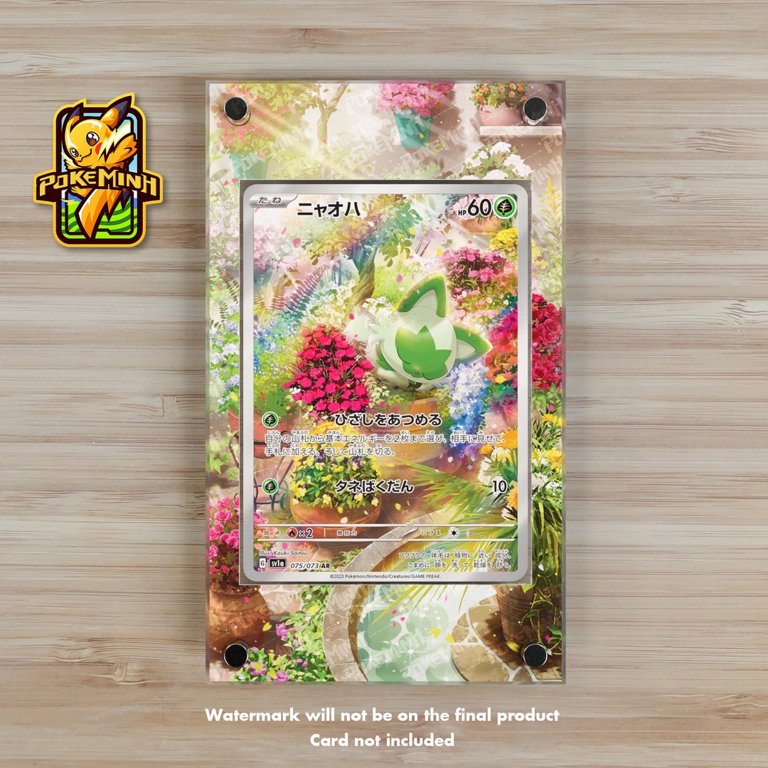 Sprigatito AR Custom Pokemon Display Case - Etsy