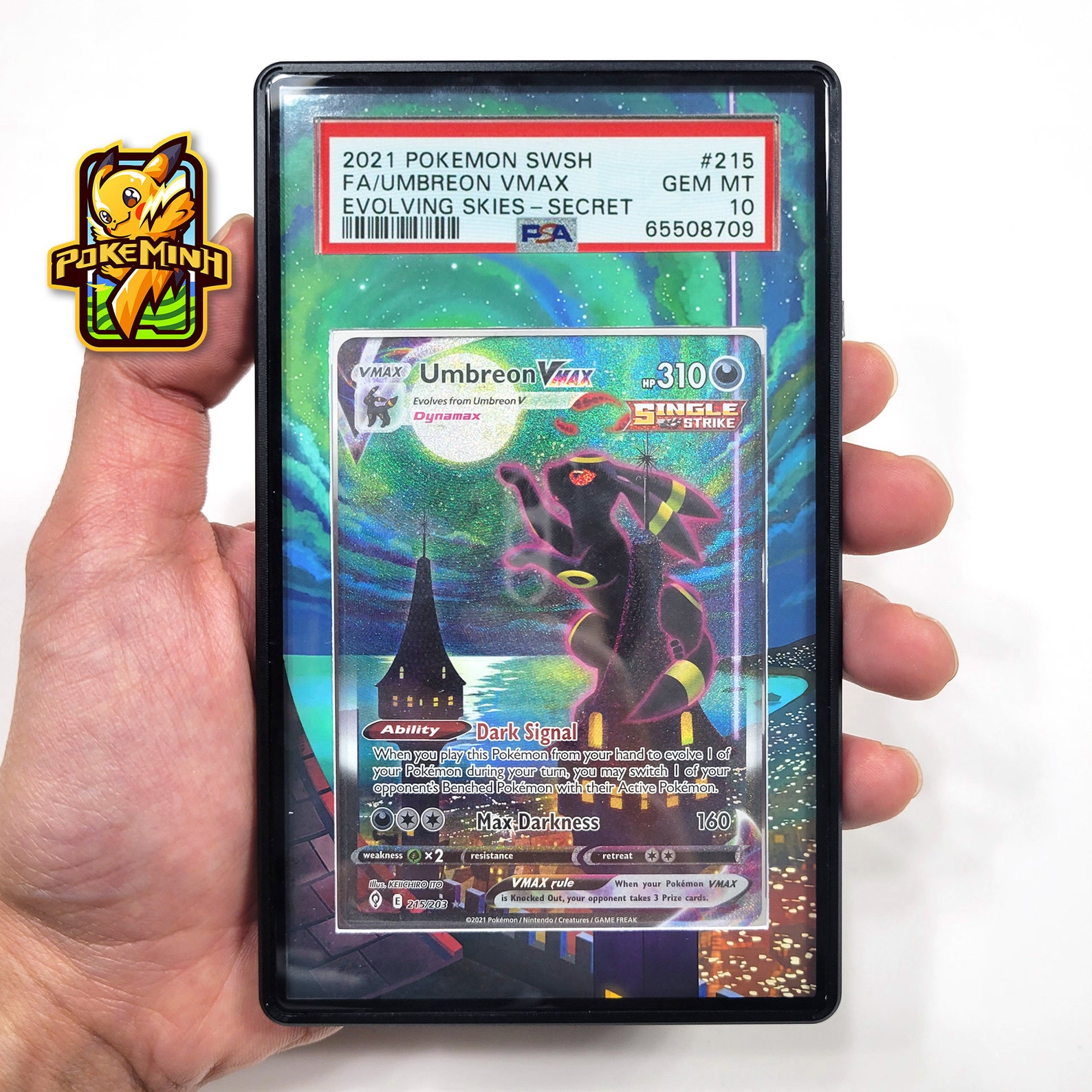 Umbreon VMAX Alternate Art Custom Pokemon Graded Display Case - Etsy