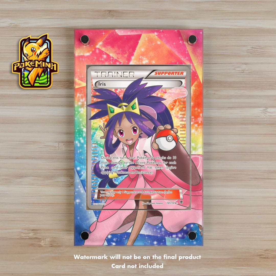 Iris Full Art Trainer Custom Pokemon Display Case - Etsy