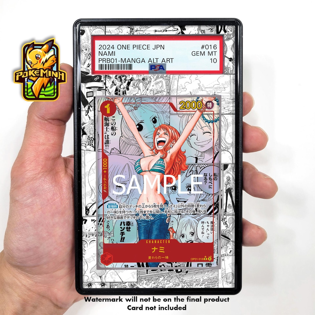 Nami Manga Custom One Piece Graded Display Case - Etsy