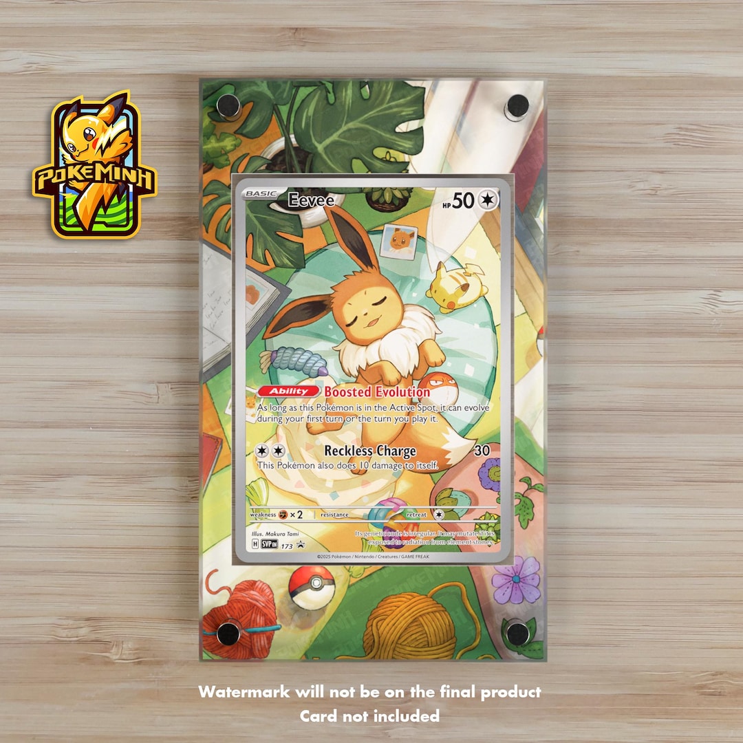 Eevee AR Promo Custom Pokemon Display Case - Etsy