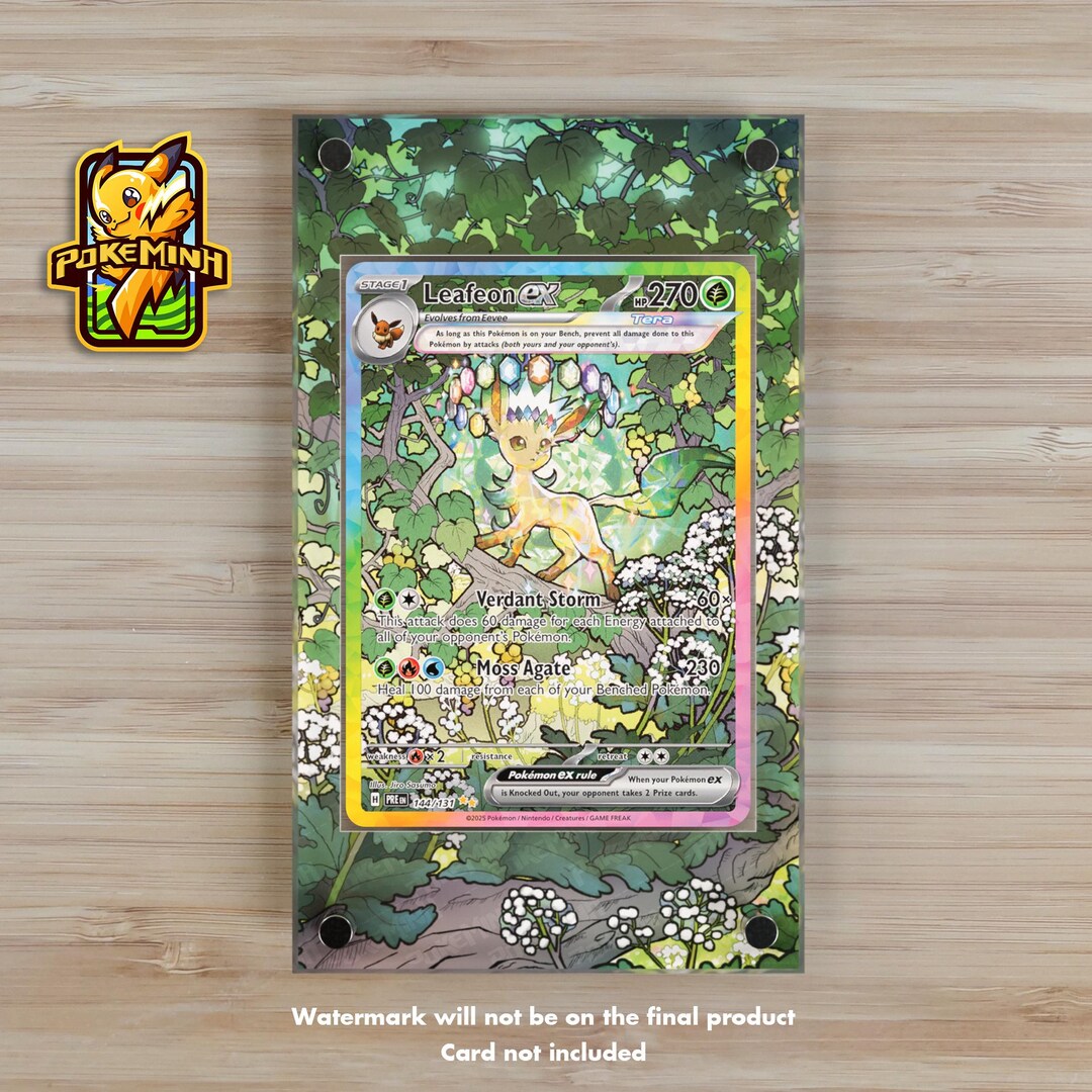 Leafeon Tera EX SIR SAR Custom Pokemon Display Case - Etsy