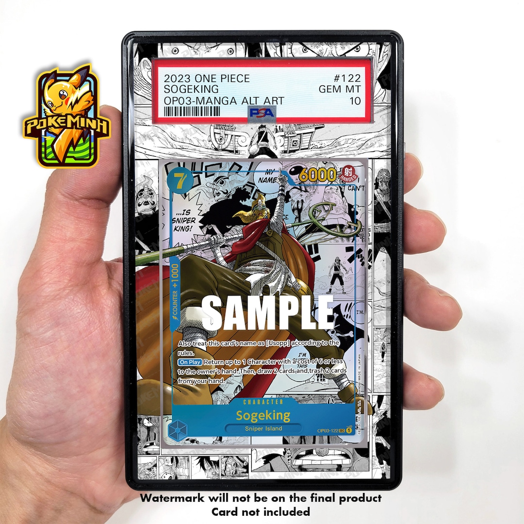 Sogeking Manga Custom One Piece PSA BGS CGC Display Case - Etsy