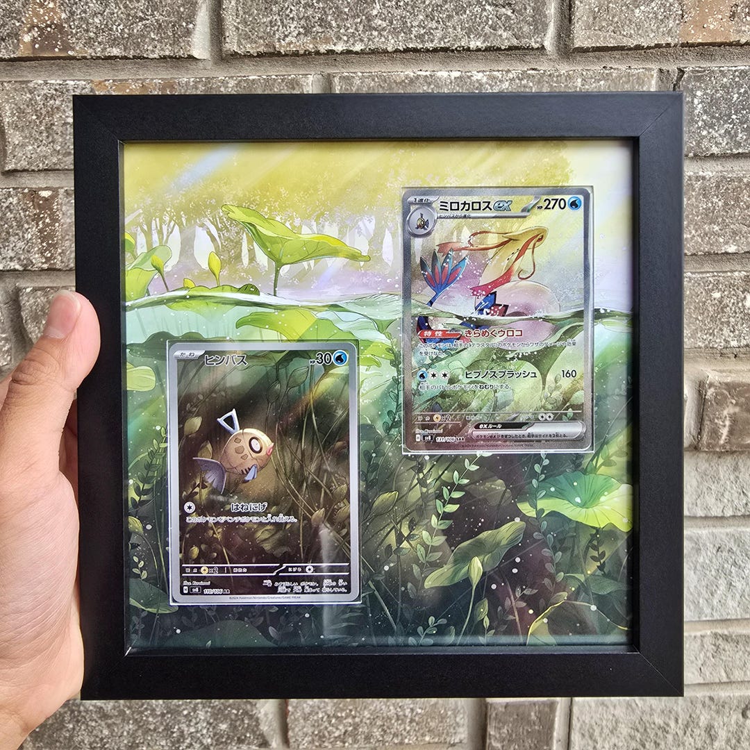 Milotic and Feebas Custom Pokemon Card Frame - Etsy