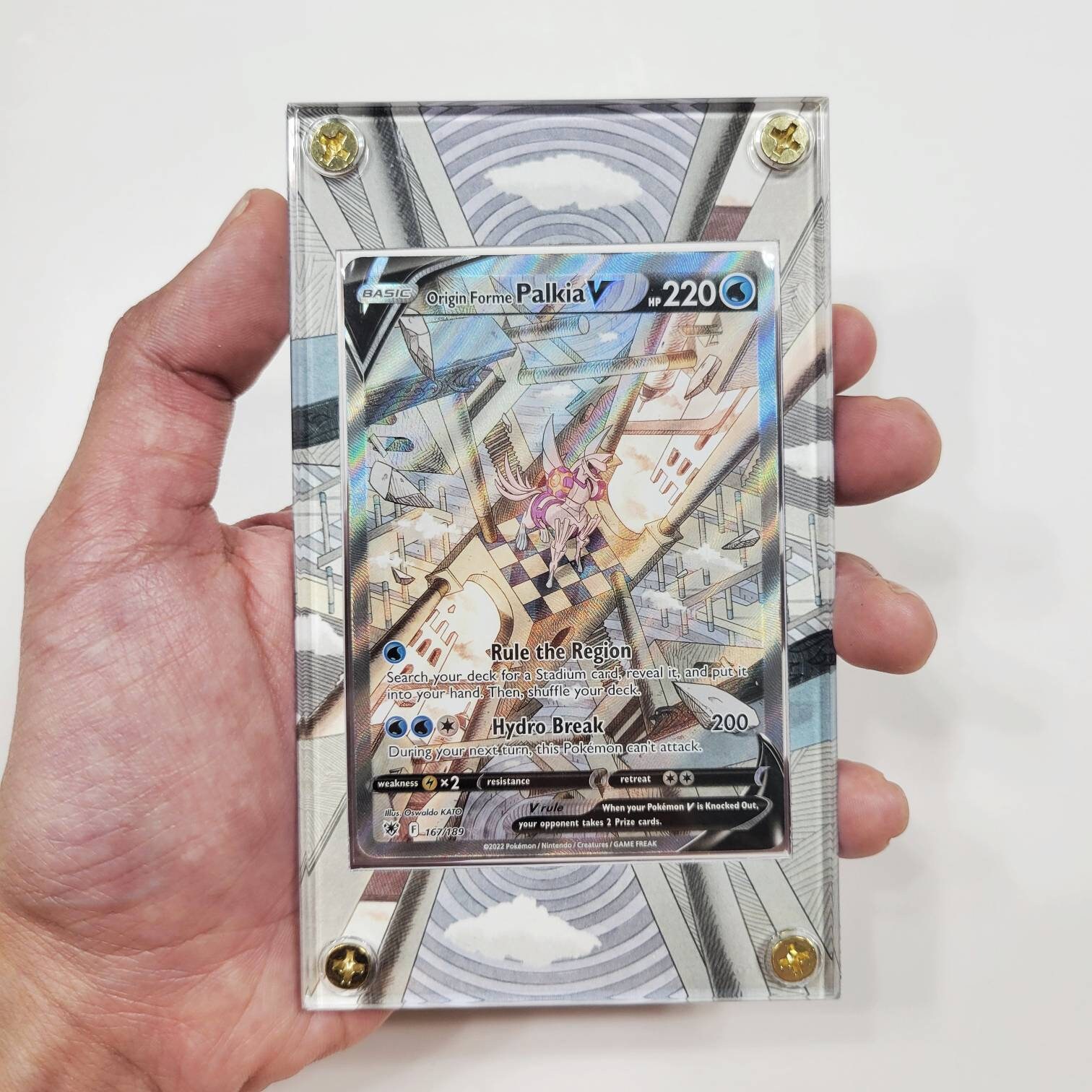Palkia V Alternate Art Custom Pokemon Card Display Case - Etsy