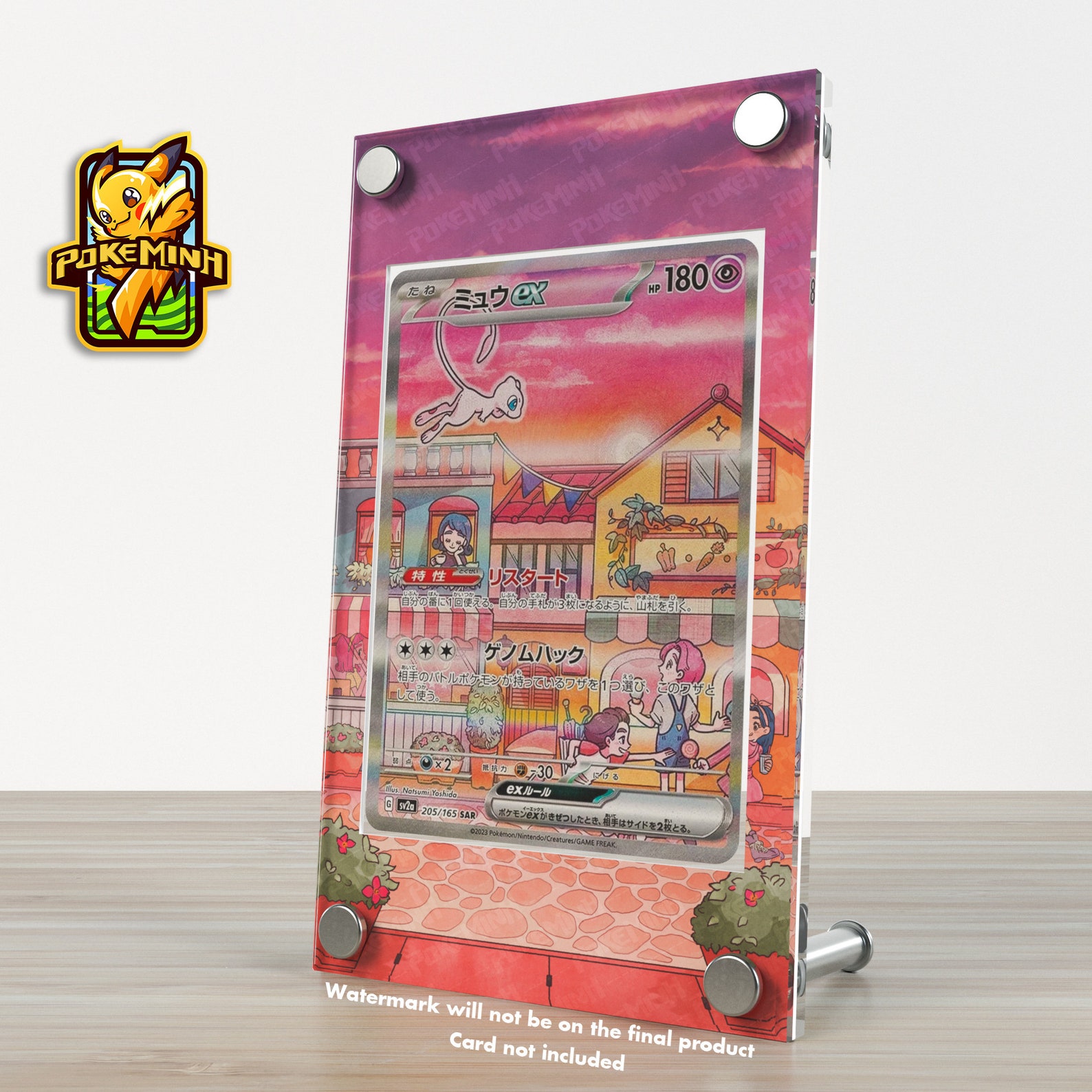 Mew EX SAR 151 Custom Pokemon Card Display Case - Etsy