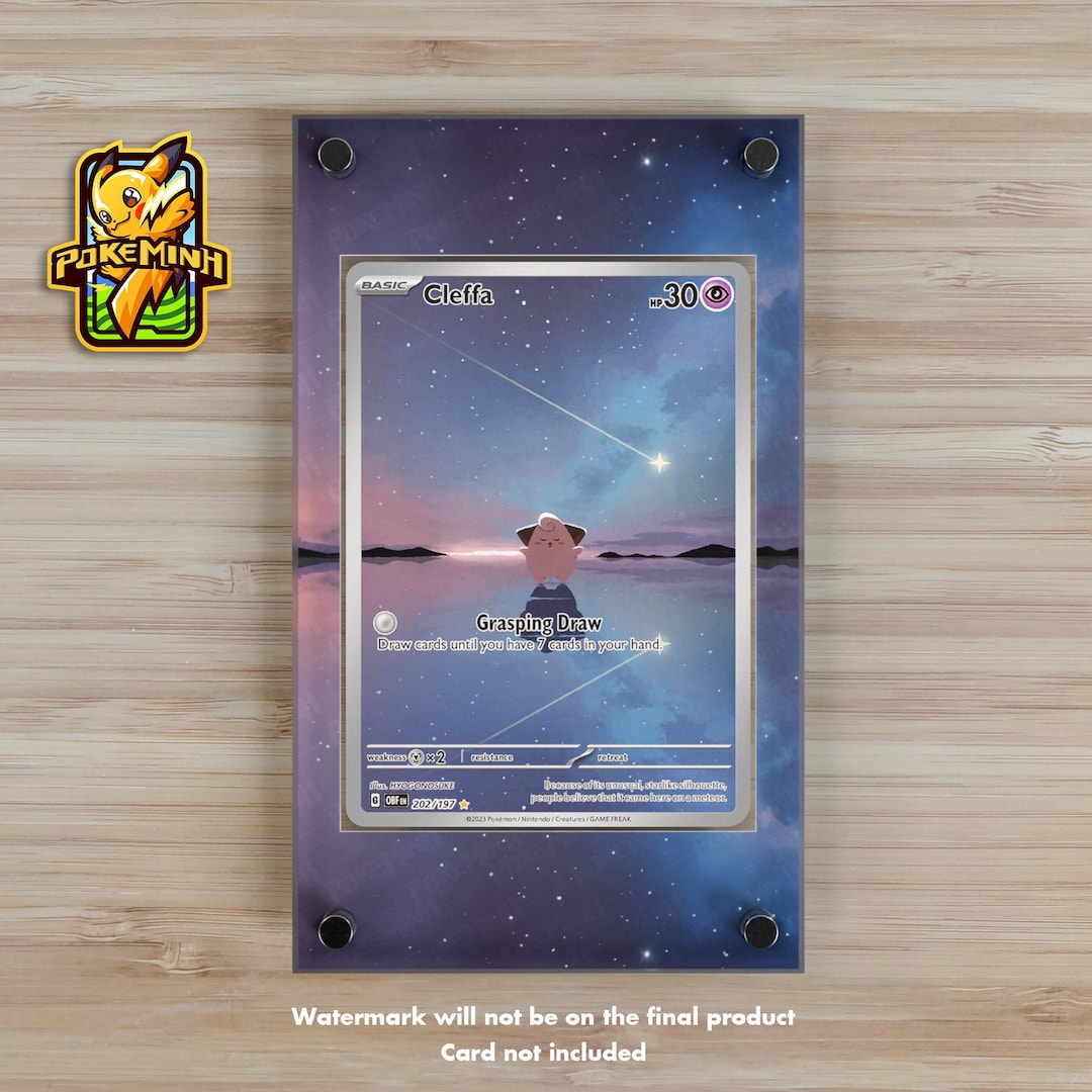 Cleffa AR Promo Custom Pokemon Display Case - Etsy