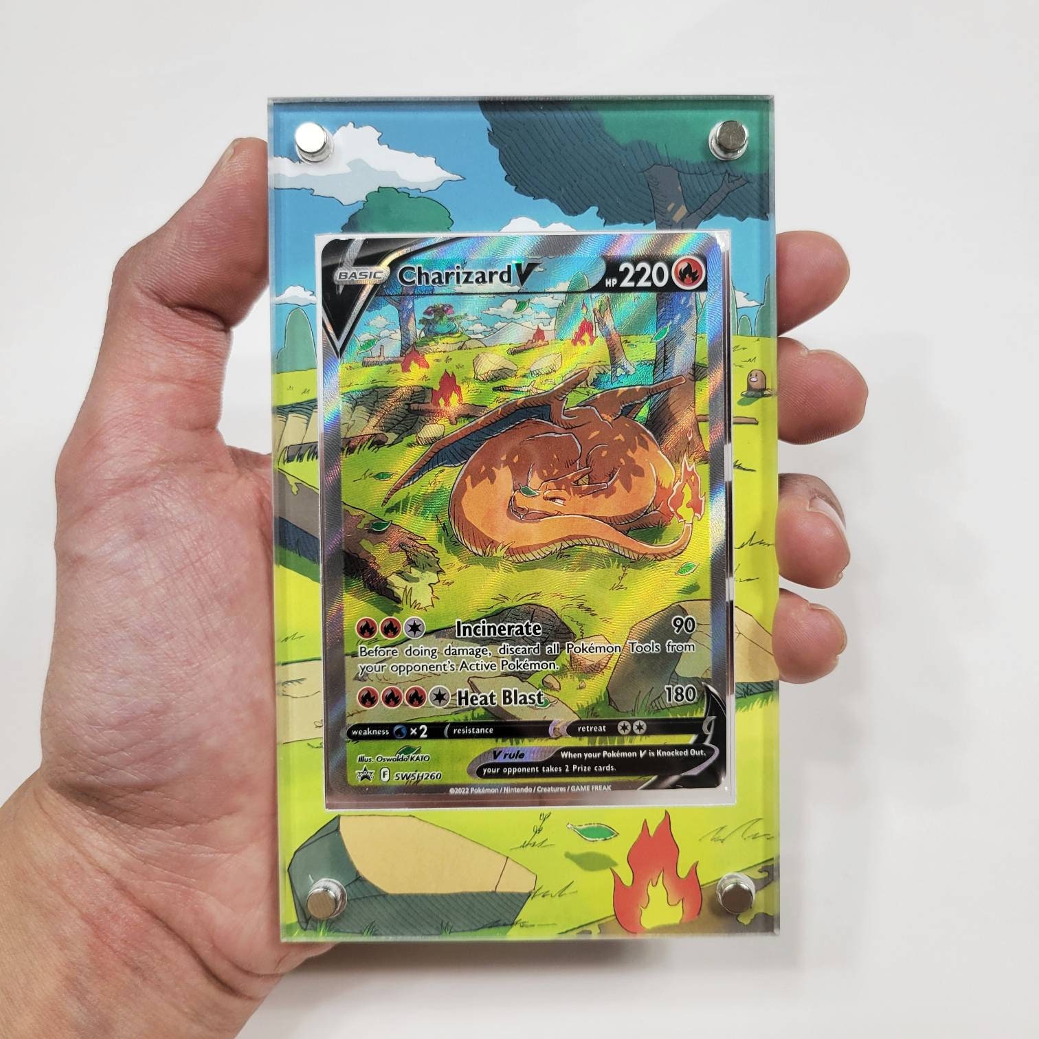 Charizard V Alternate Art UPC Promo Custom Pokemon Card Case - Etsy