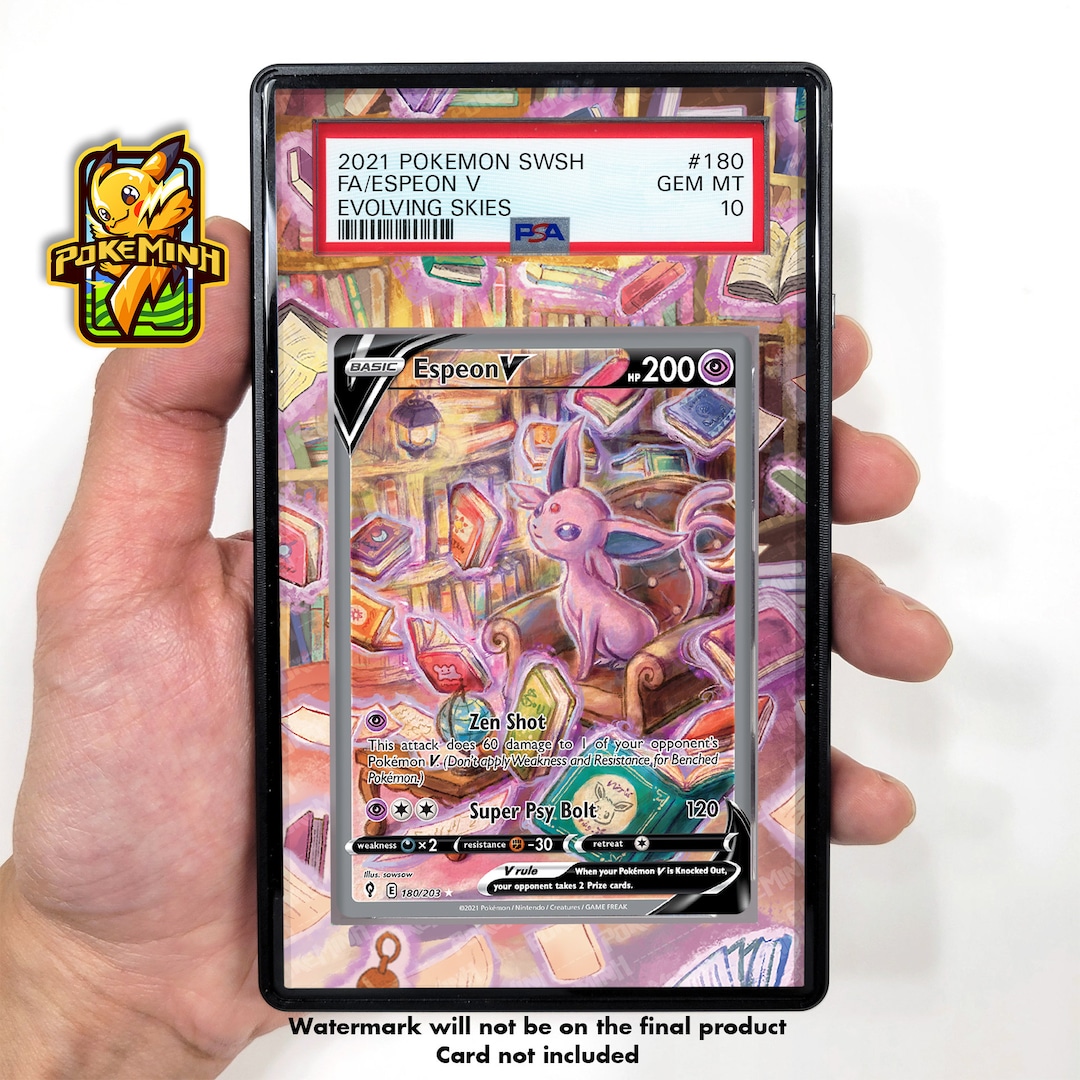 Espeon V Alternate Art Custom Pokemon Graded Display Case - Etsy