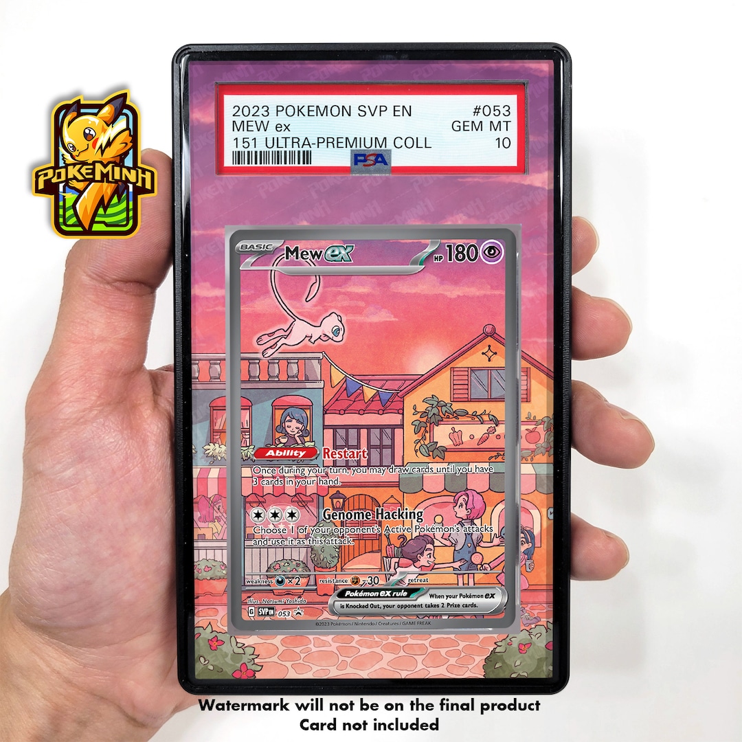 Mew 151 EX SAR Custom Pokemon Graded Display Case - Etsy