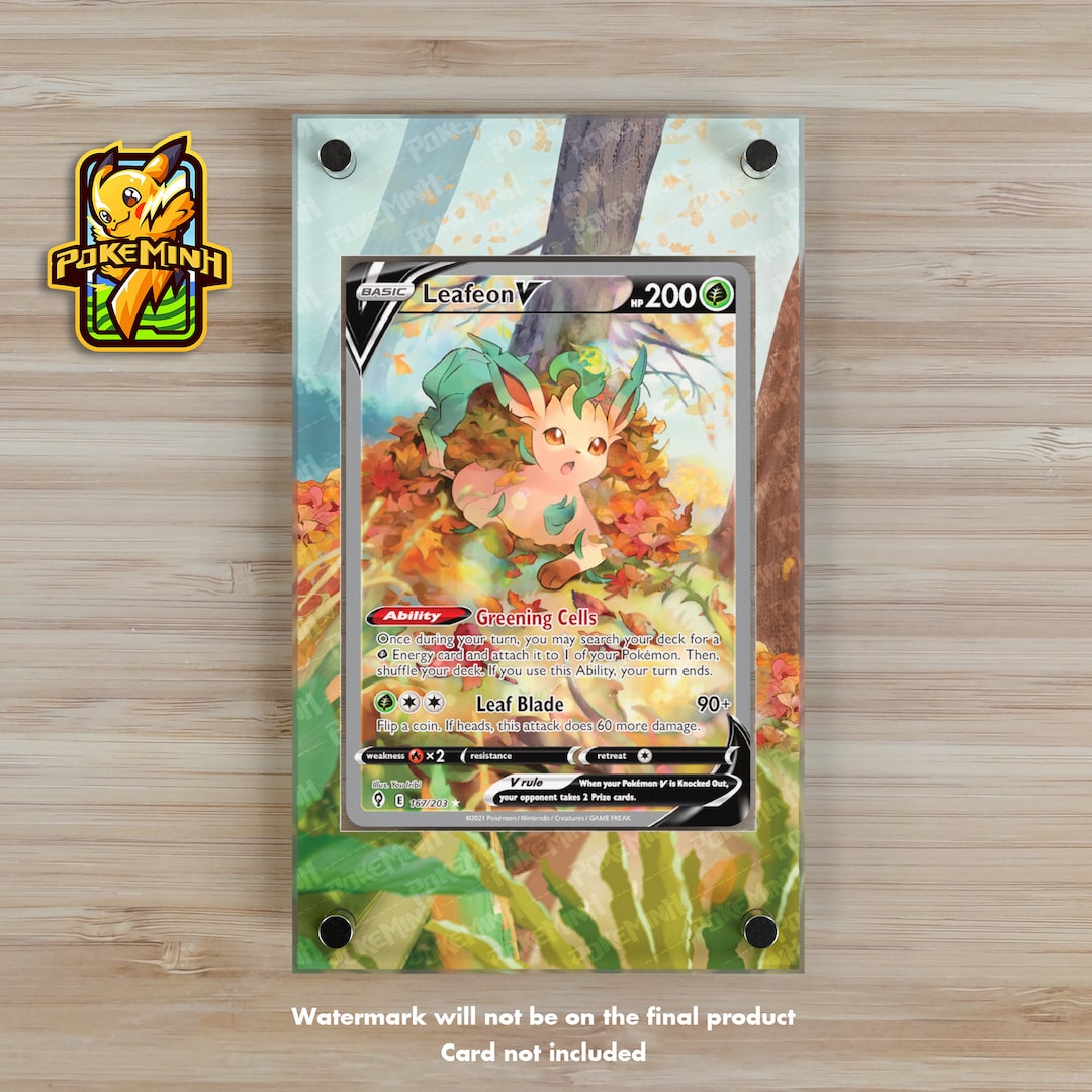 Leafeon V Alternate Art Custom Pokemon Display Case - Etsy