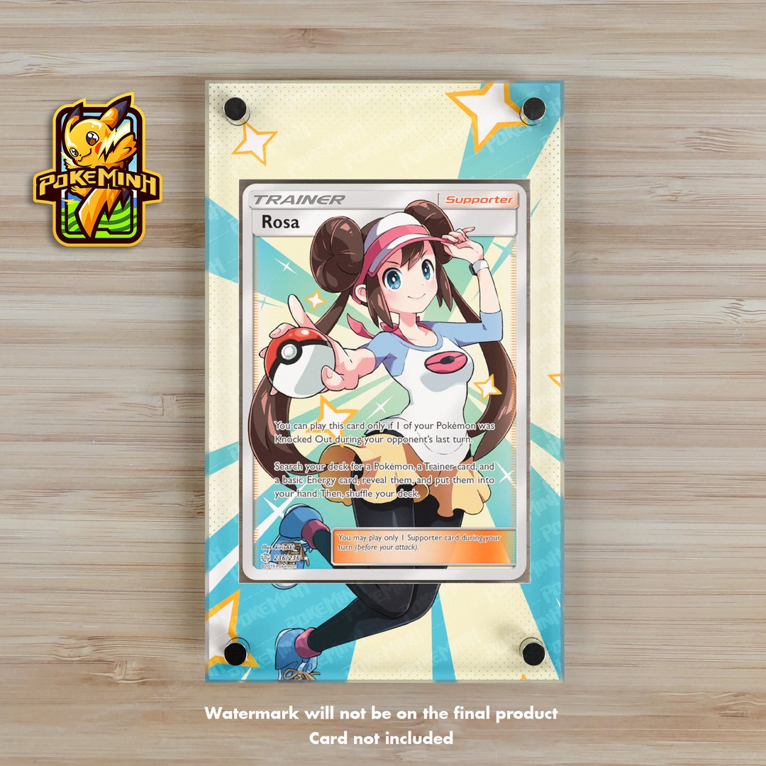Rosa Full Art Trainer Custom Pokemon Display Case - Etsy