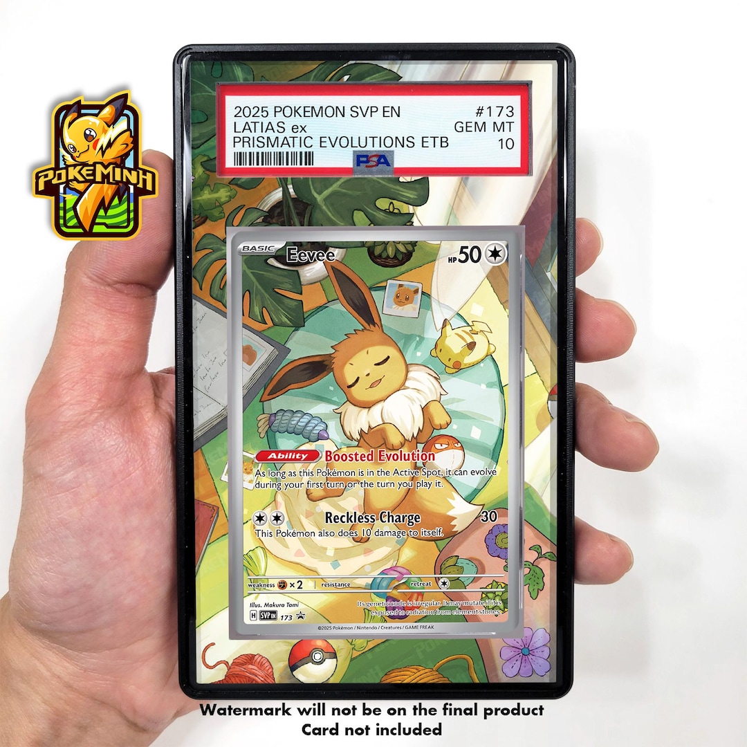 Eevee AR Promo Custom Pokemon Graded Display Case - Etsy