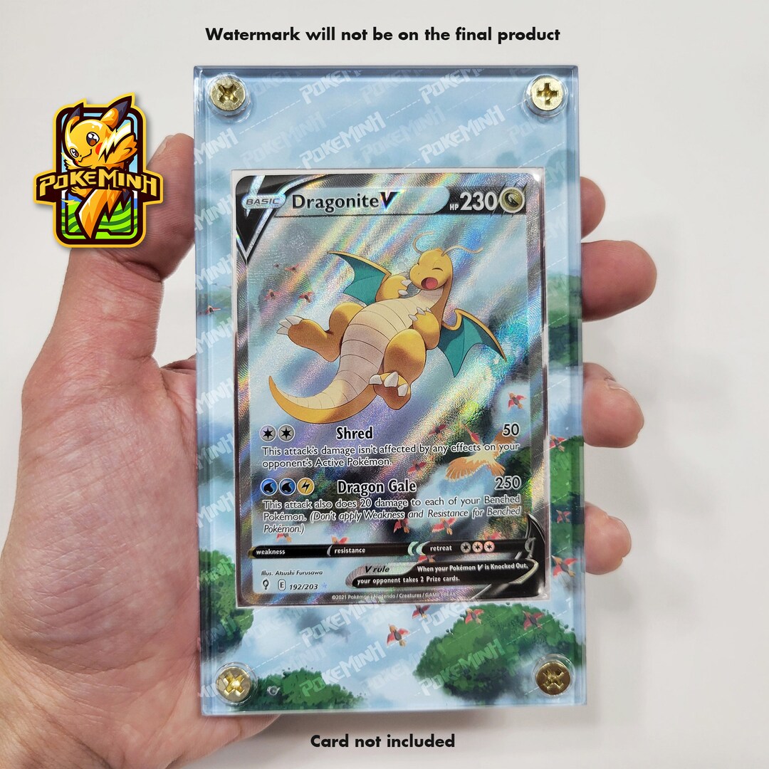 Dragonite V Alternate Art Custom Pokemon Card Display Case - Etsy
