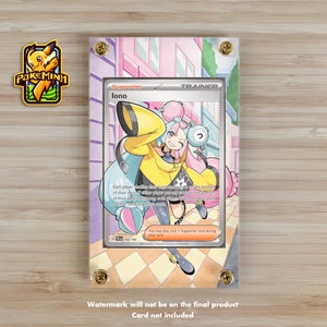 Iono (ナンジャモ) Full Art Trainer Custom Pokemon Display Case - Etsy